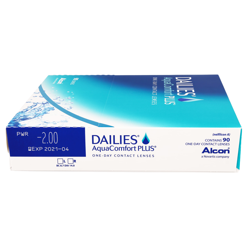 DAILIES AquaComfort PLUS - 90 lentilles journalières - Lentilles de ...