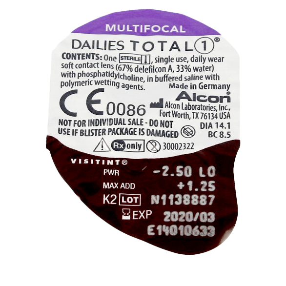 DAILIES TOTAL 1 Multifocal 90 | discountlens.fr